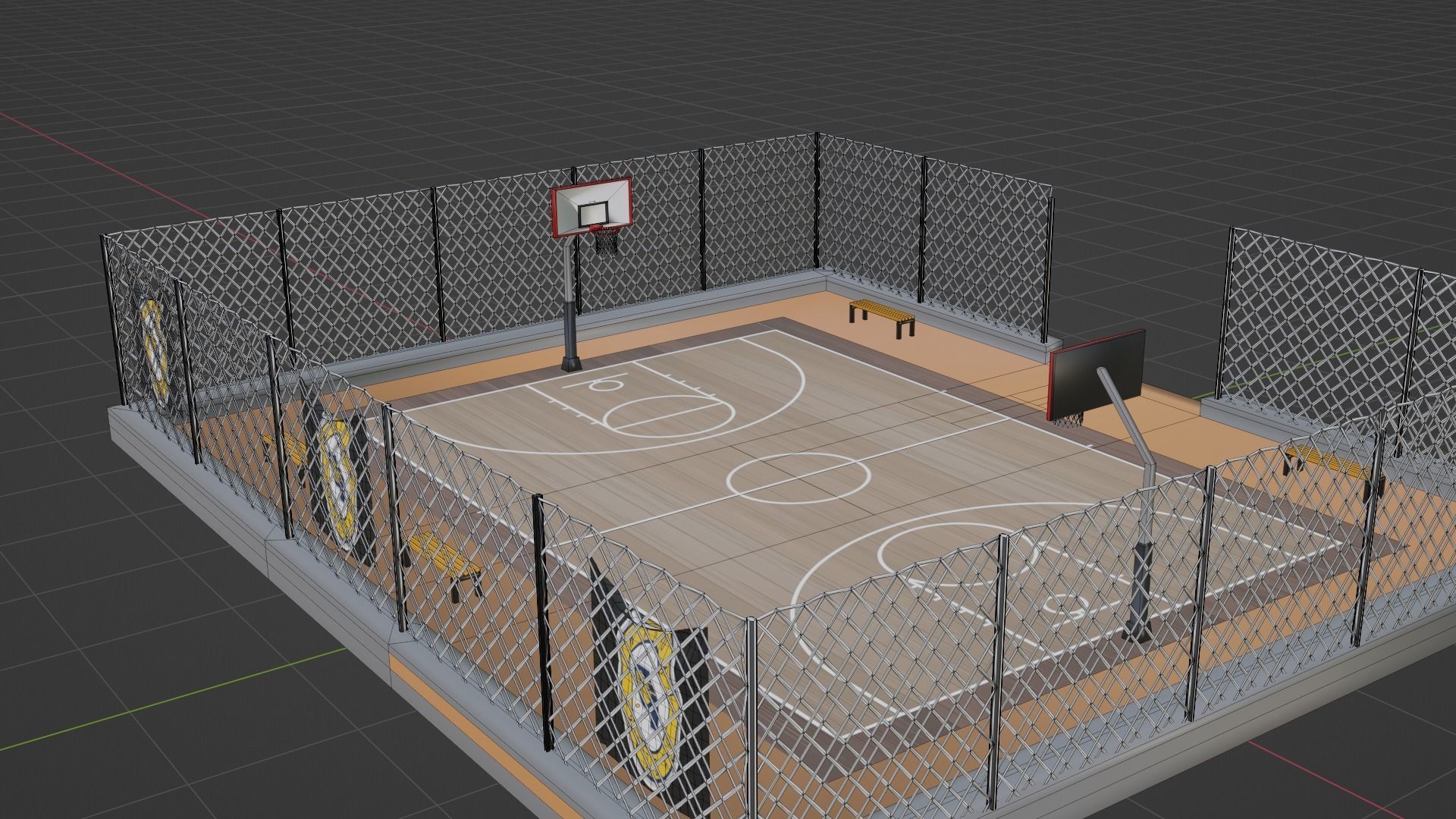 3D model Basketball Stadium - Indiana Pacers VR / AR / low-poly | CGTrader
