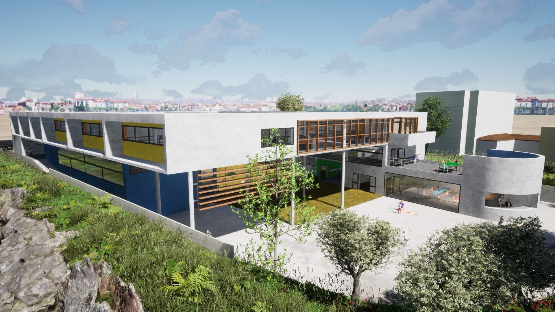 PUBLIC ELEMENTARY SCHOOL for Twinmotion and Unreal Engine 4 3D model ...