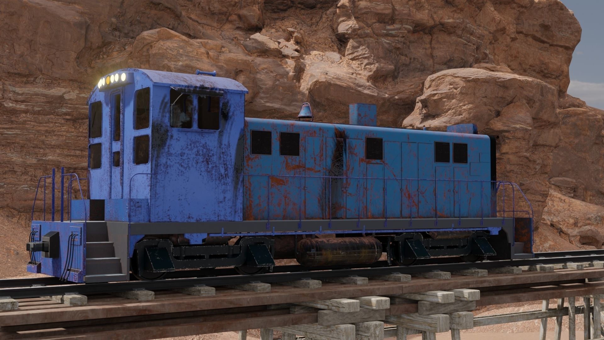 3D model Diesel locomotive 3D model VR / AR / low-poly | CGTrader