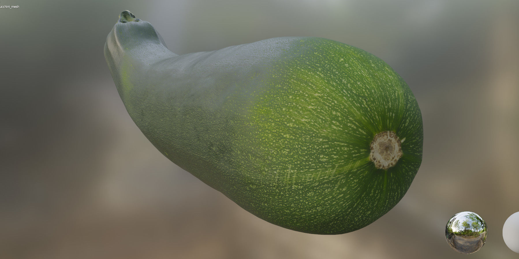Green Zucchini 4k scanned 3D model | CGTrader