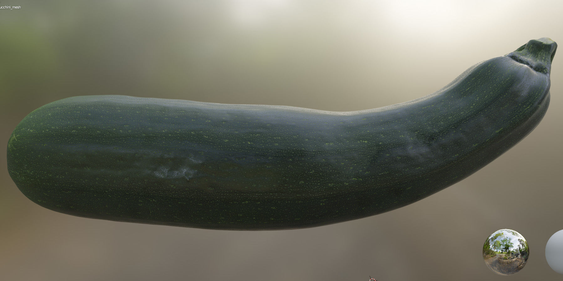 Green Zucchini 4k scanned 3D model | CGTrader