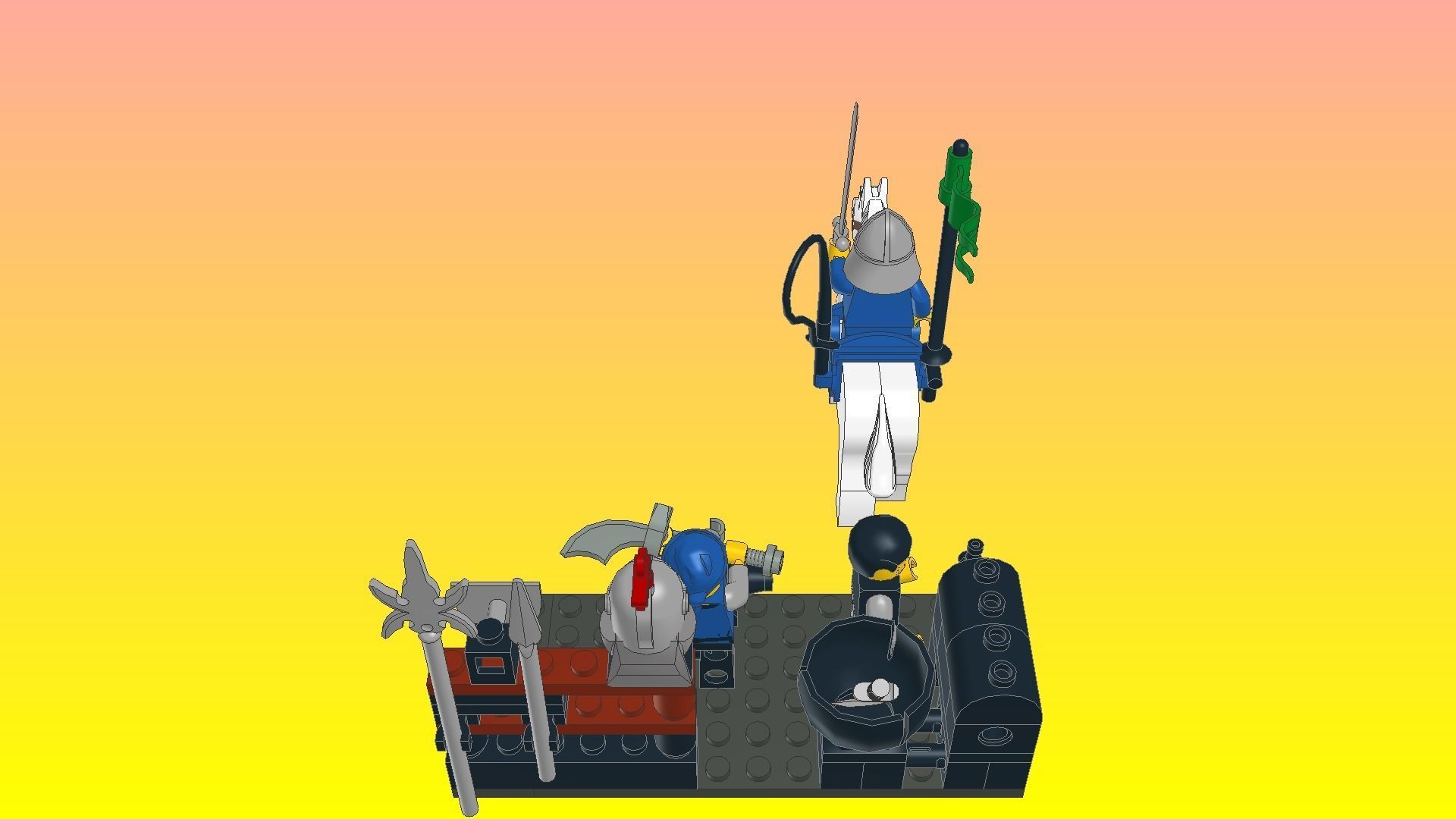 Lego Smithy Model 1013 3D model | CGTrader