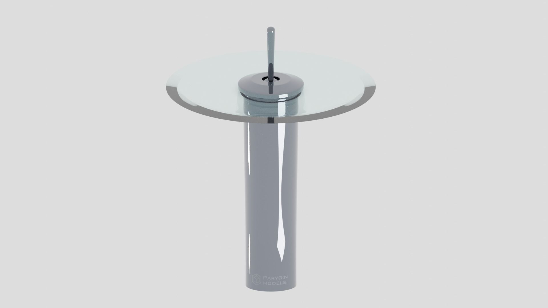 waterfall glass crane 3D model | CGTrader