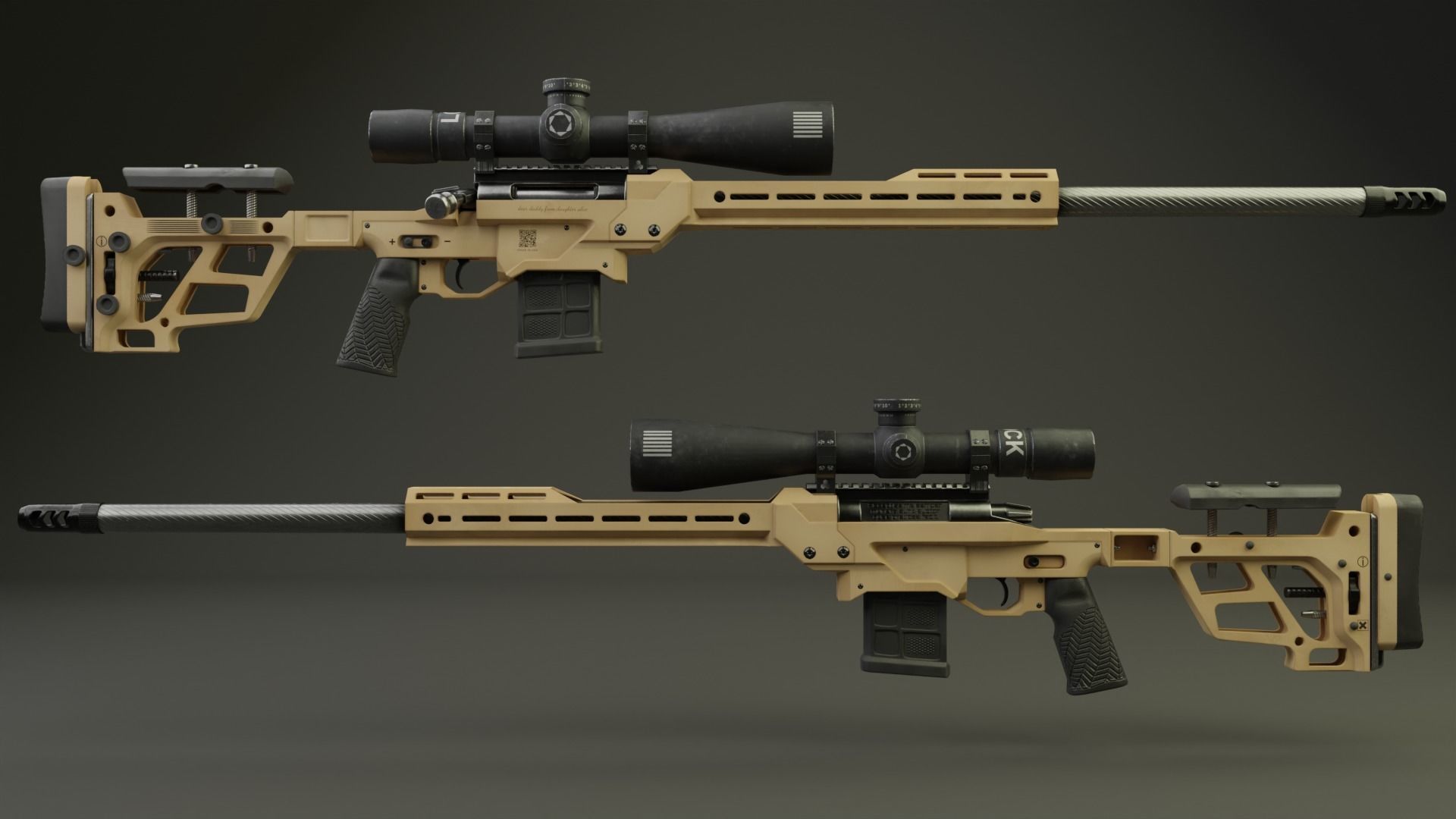 3D model Rifle DELTA 5 PRO VR / AR / low-poly | CGTrader