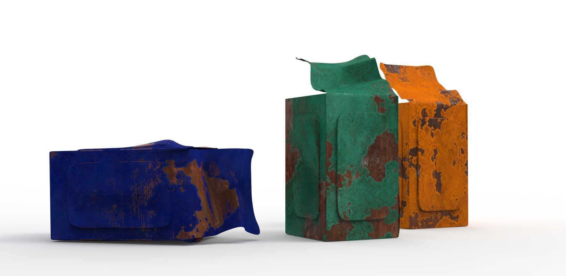 DAMAGED OBJECTS 01 3D model | CGTrader