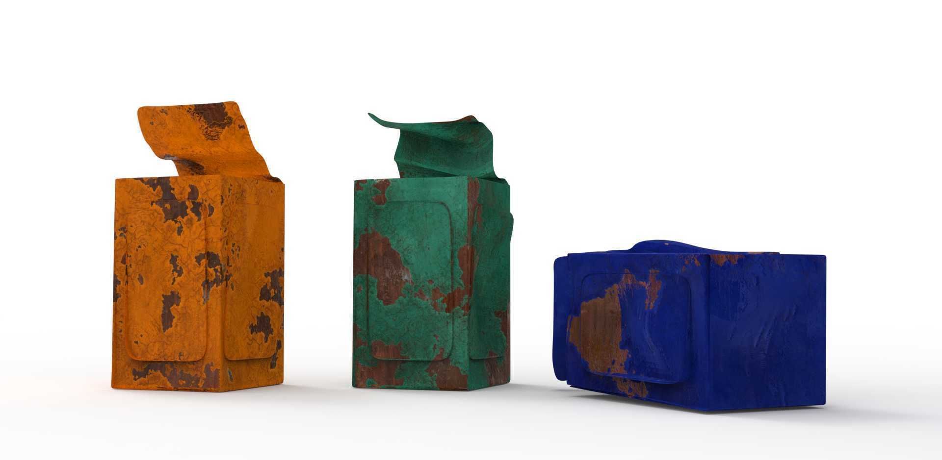 DAMAGED OBJECTS 01 3D model | CGTrader