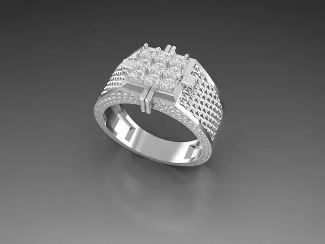 GENTS RING 3D model 3D printable | CGTrader
