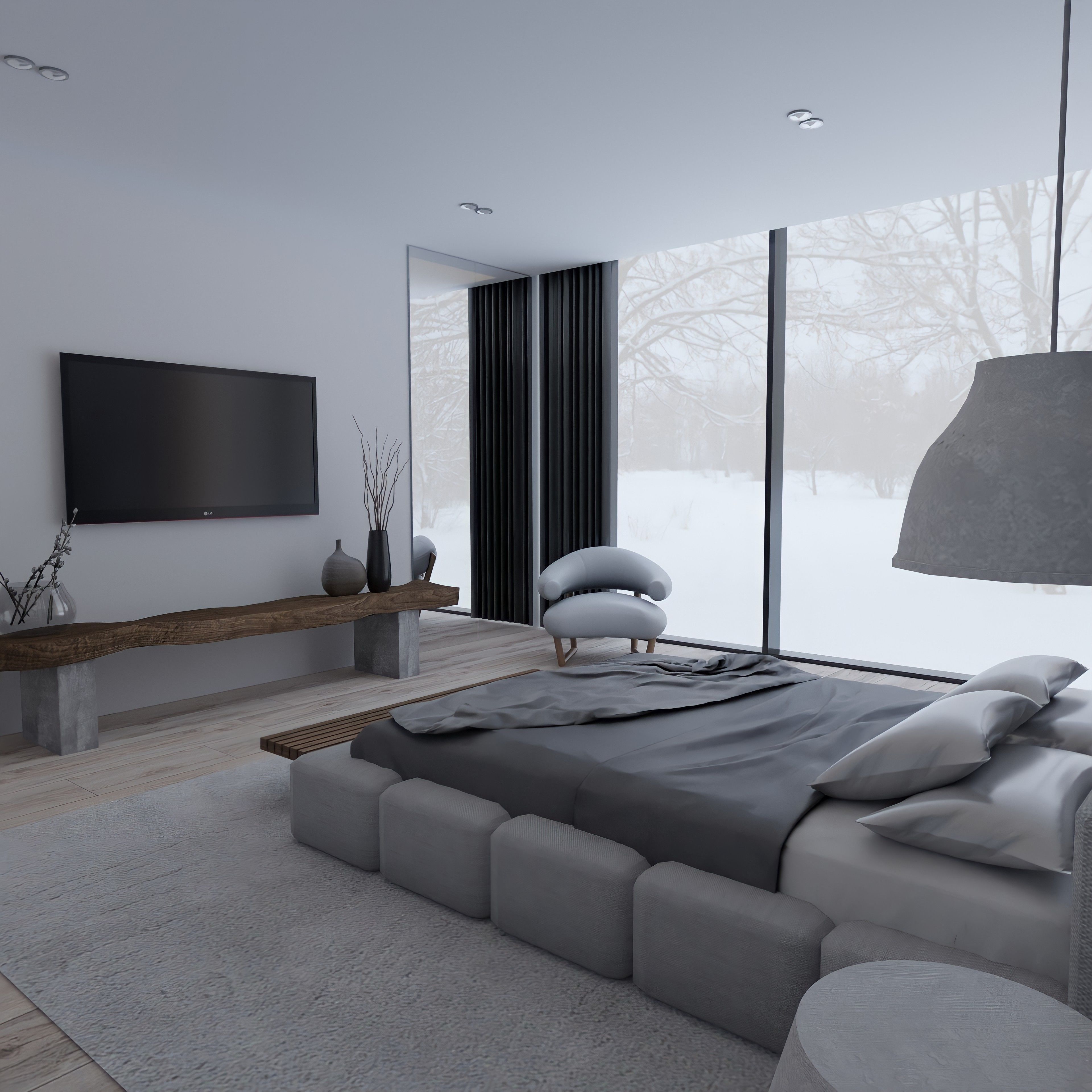 Bedroom 4 Blender Scene 3D model | CGTrader