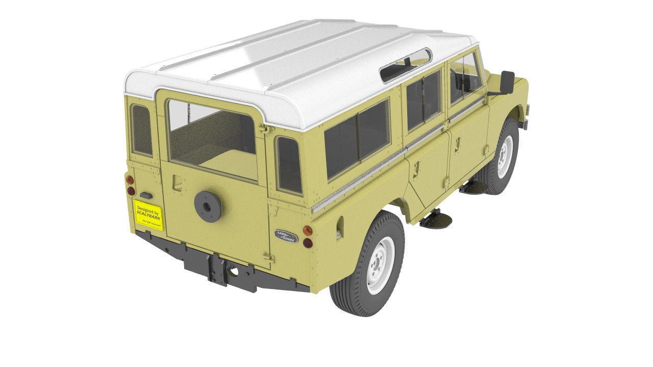 Land Rover 3series Wagon for 1 to 10 rc 3D print model 3D model 3D ...