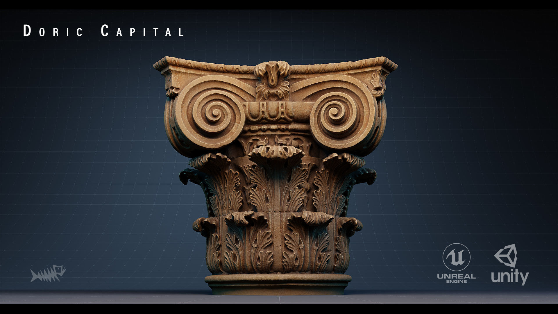 3D model Doric Capital Model 8K VR / AR / low-poly | CGTrader