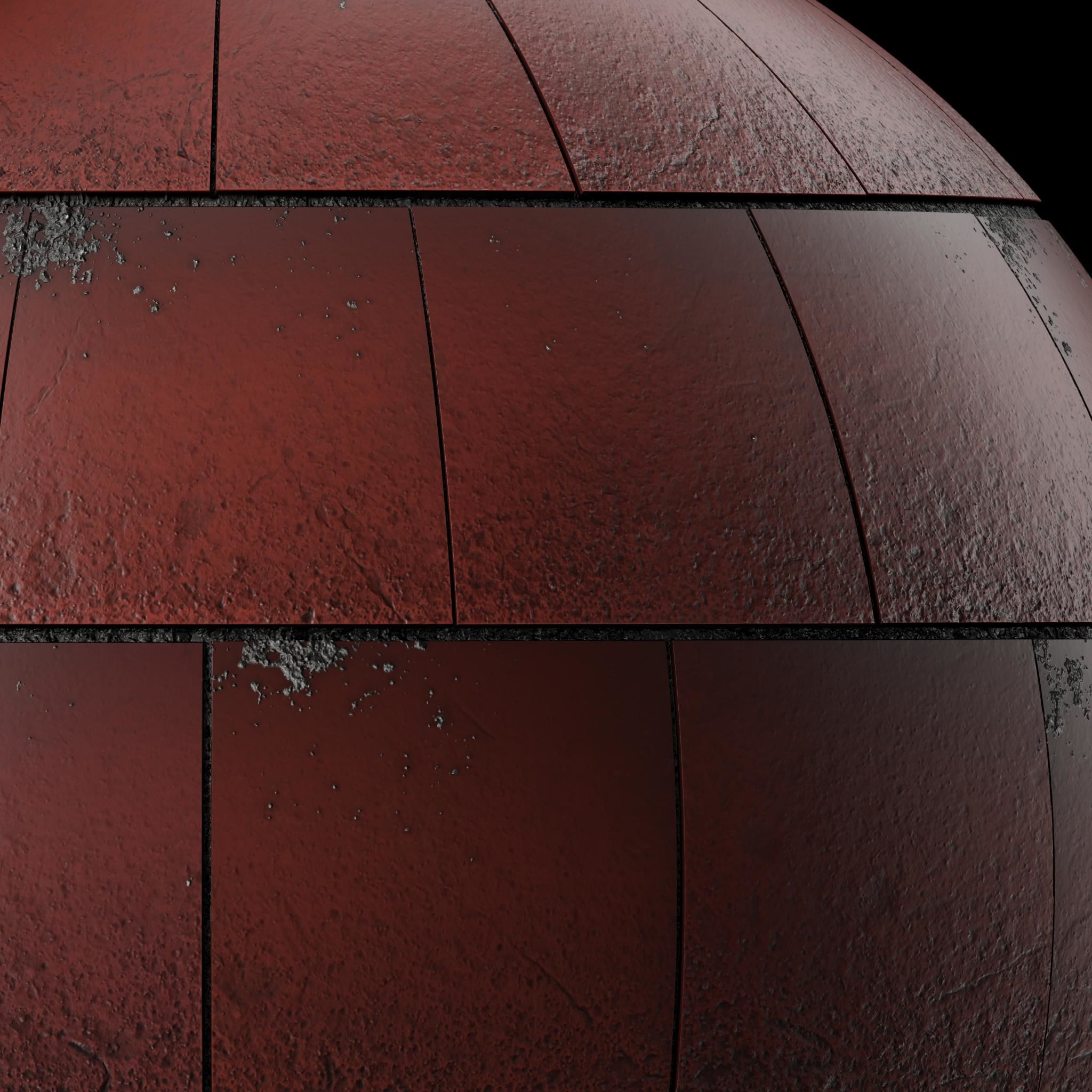 Texture Roof Tile Materials 36- Concrete Roofing By 3 color Pbr 4k VR ...