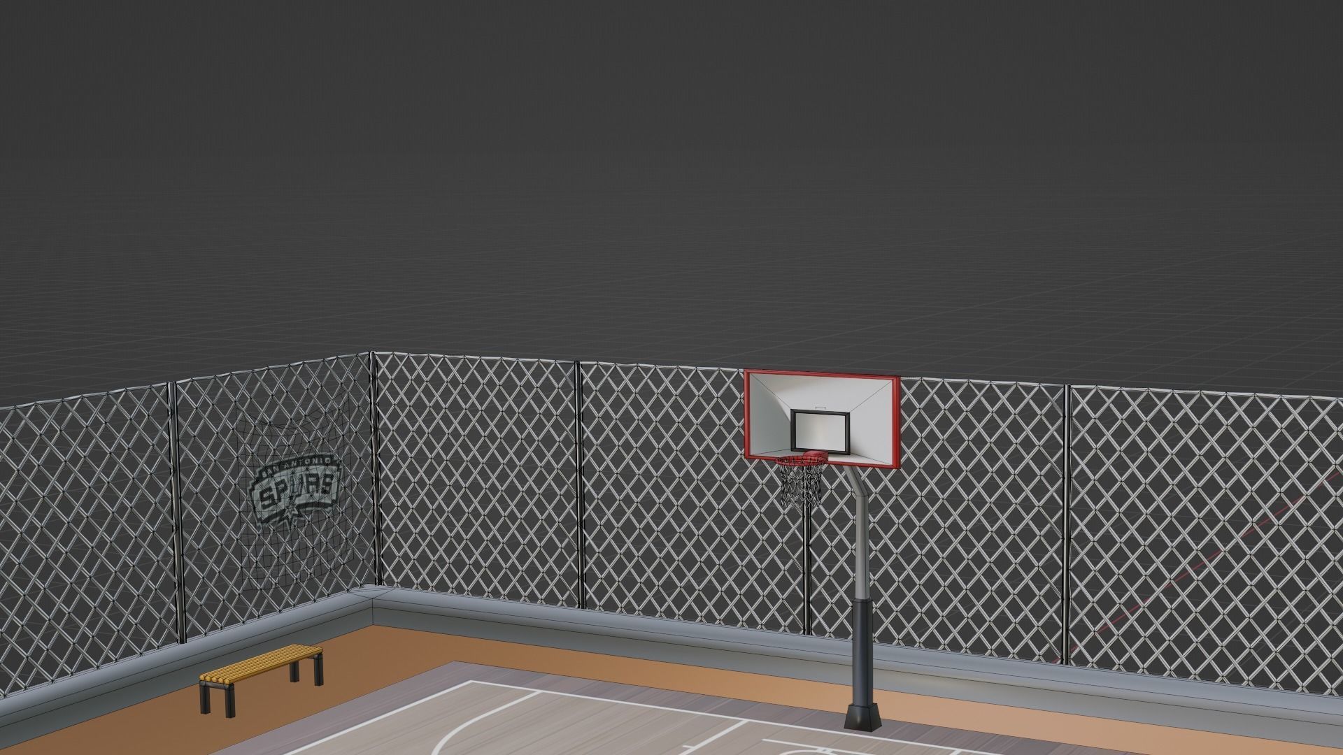 3D model Basketball Stadium - San Antonio Spurs VR / AR / low-poly ...