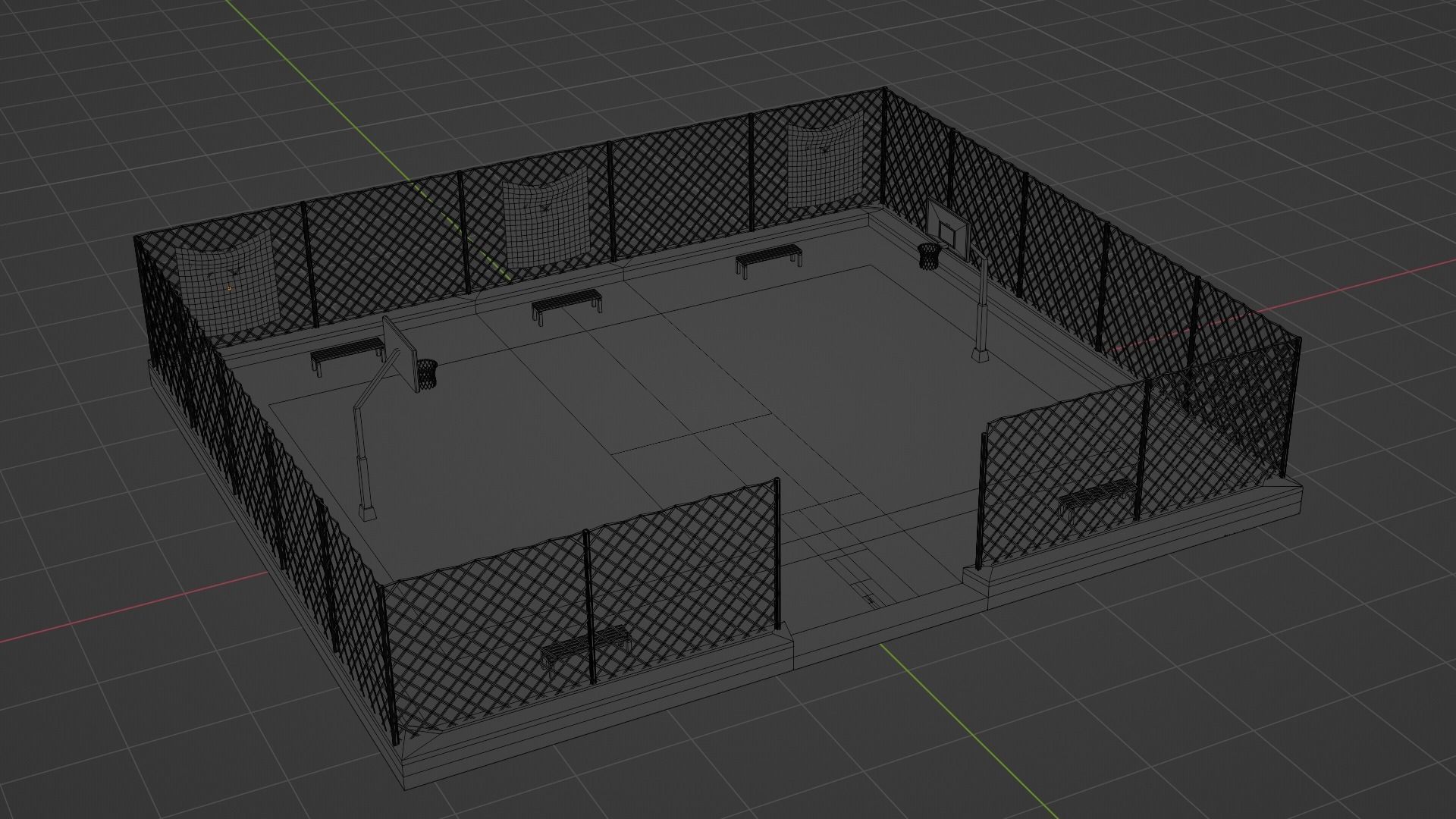 3D model Basketball Stadium - San Antonio Spurs VR / AR / low-poly ...