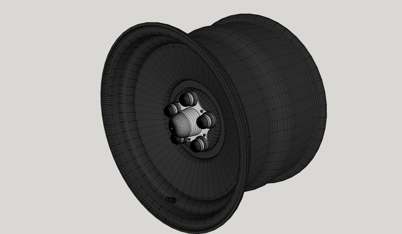 Car wheel rat rod 17 inches x 8 inches 3D model | CGTrader
