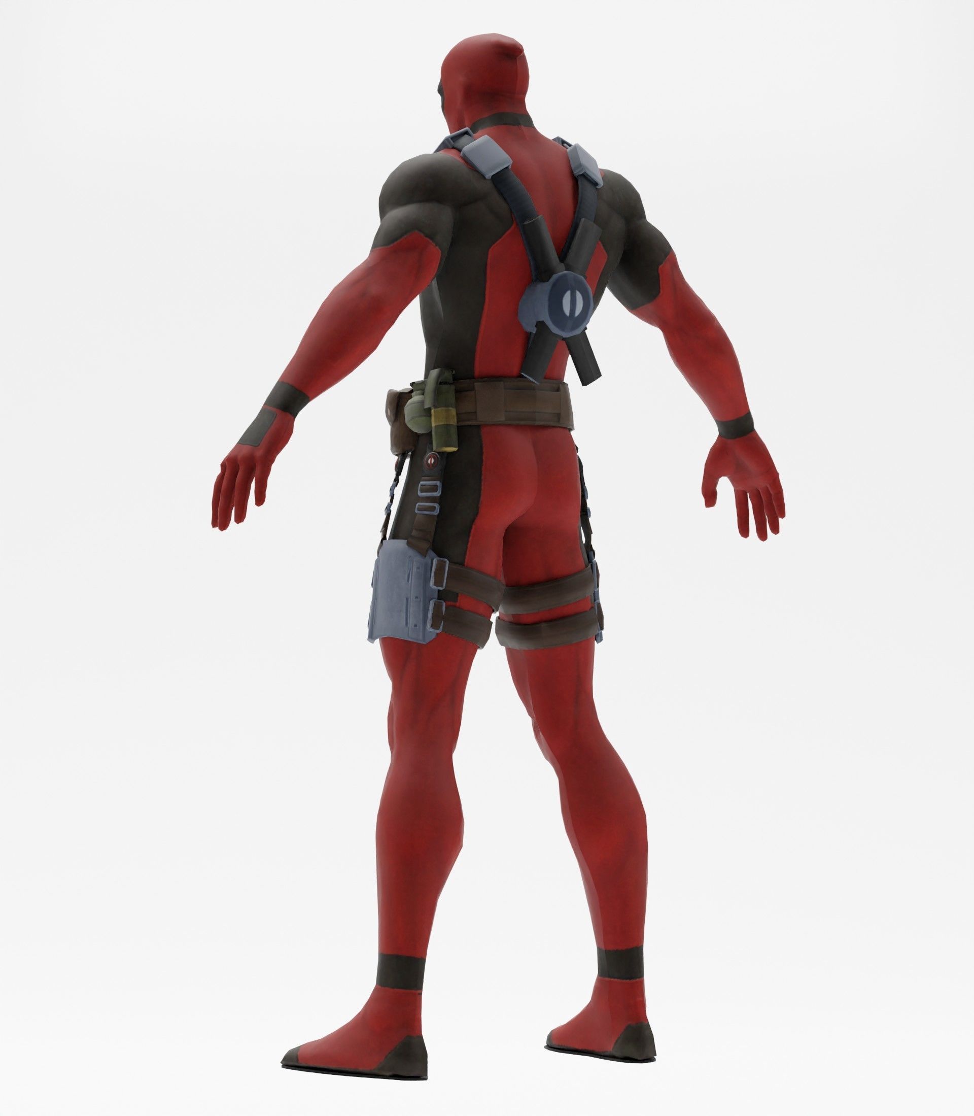 Wade Wilson Deadpool 3D model rigged | CGTrader