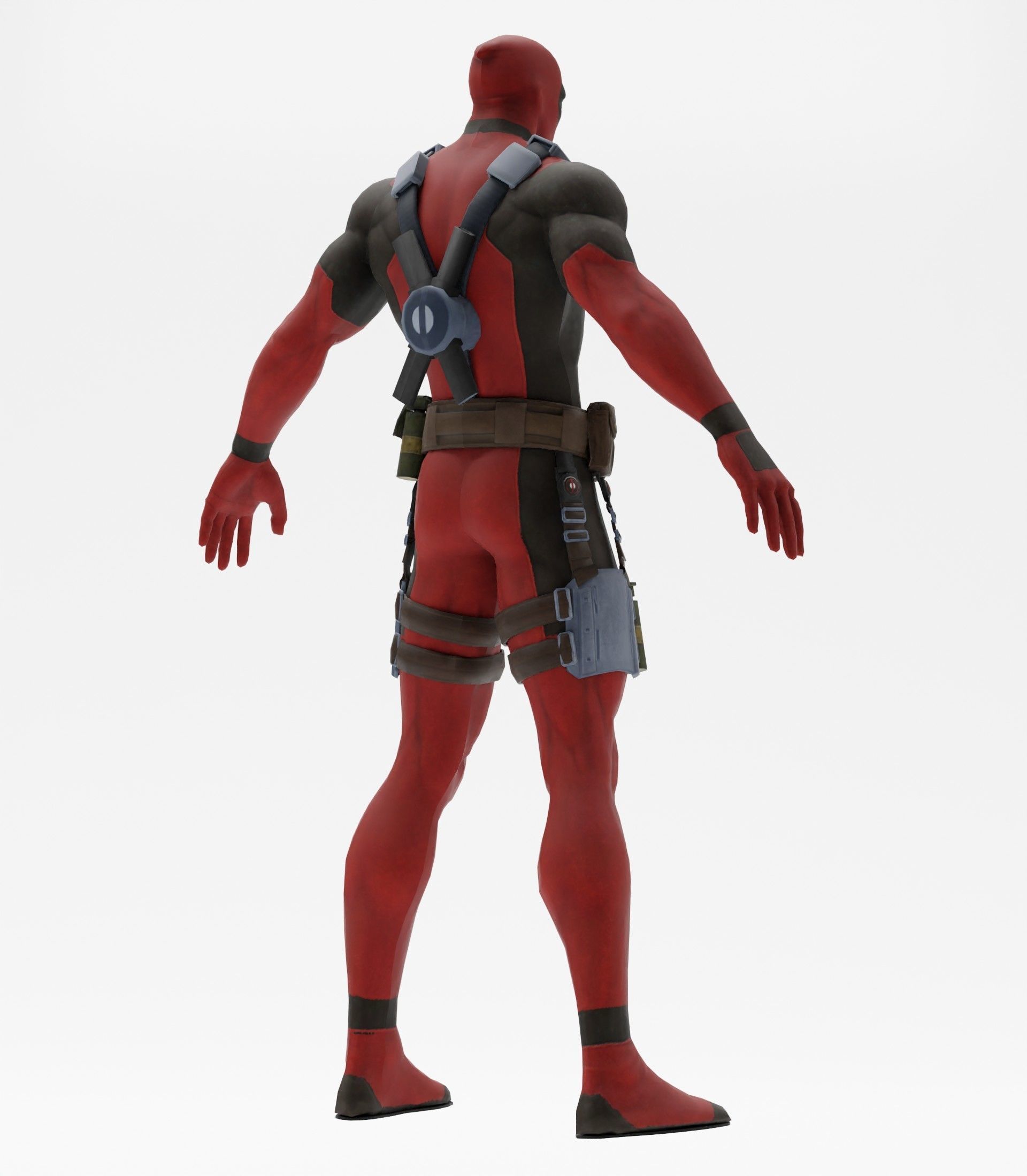 Wade Wilson Deadpool 3D model rigged | CGTrader