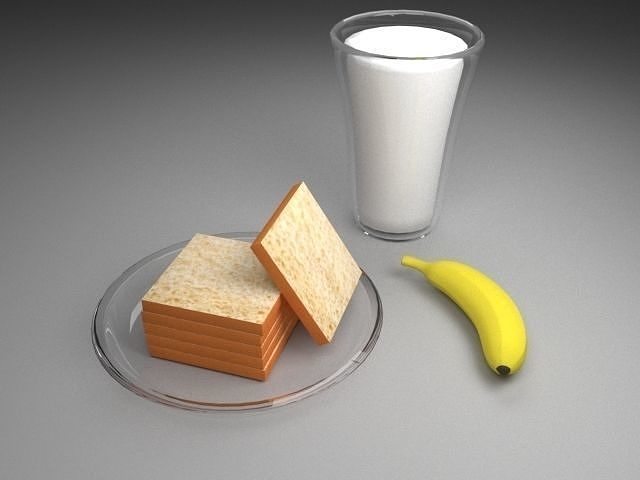 3d Breakfast 3D model | CGTrader