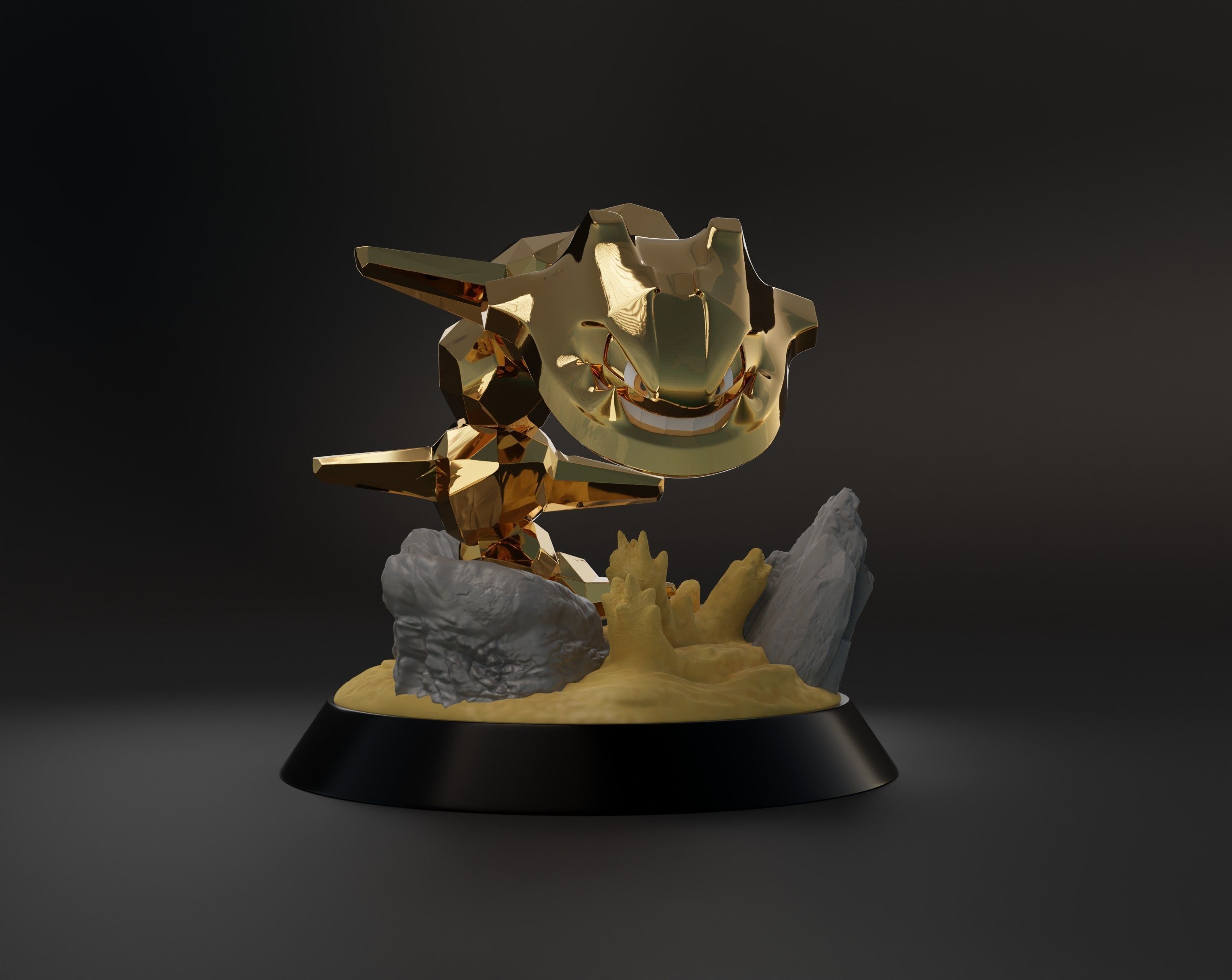 Steelix Statue 3D model 3D printable | CGTrader