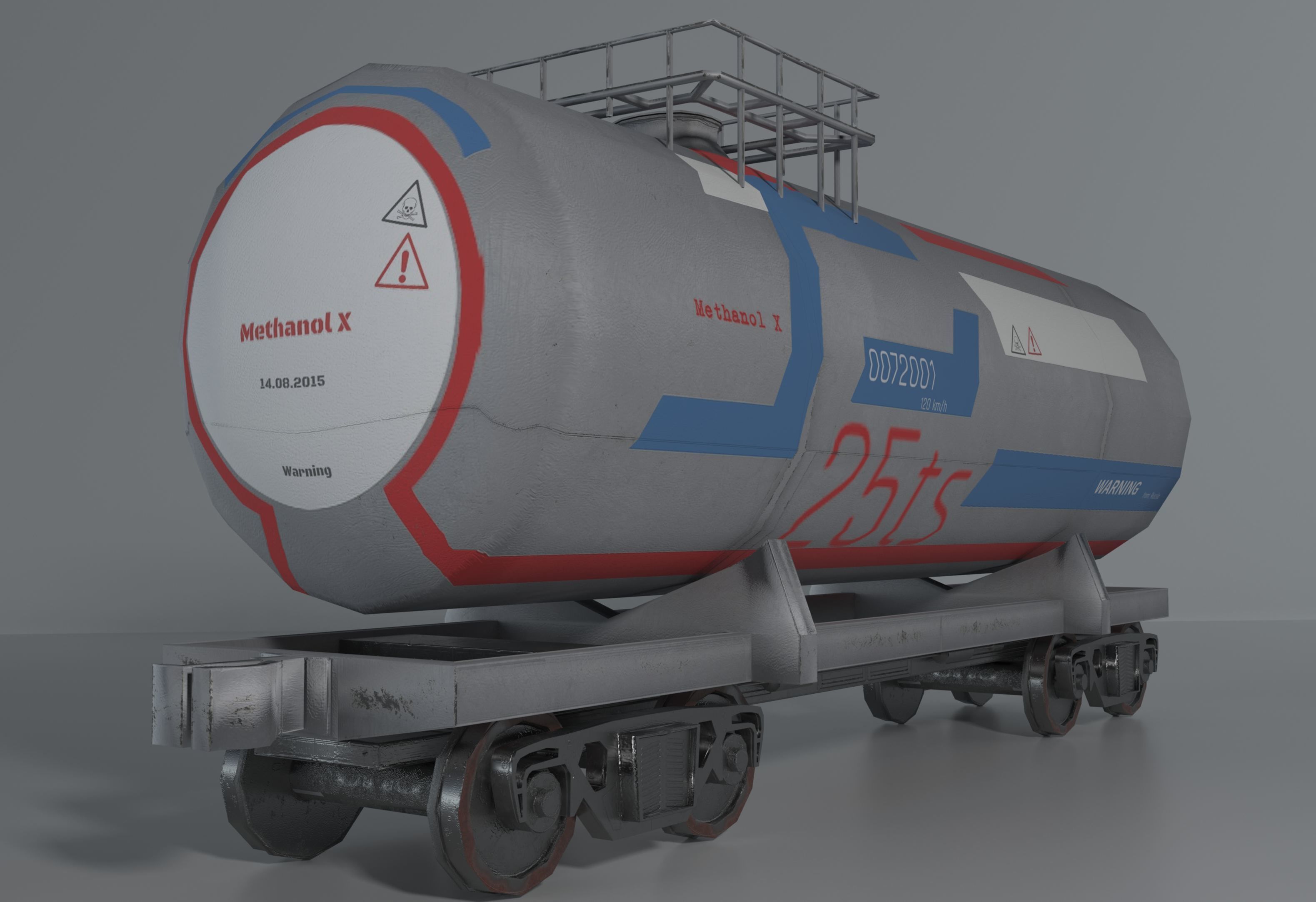 3D model 3D methanol tank low poly model VR / AR / low-poly | CGTrader
