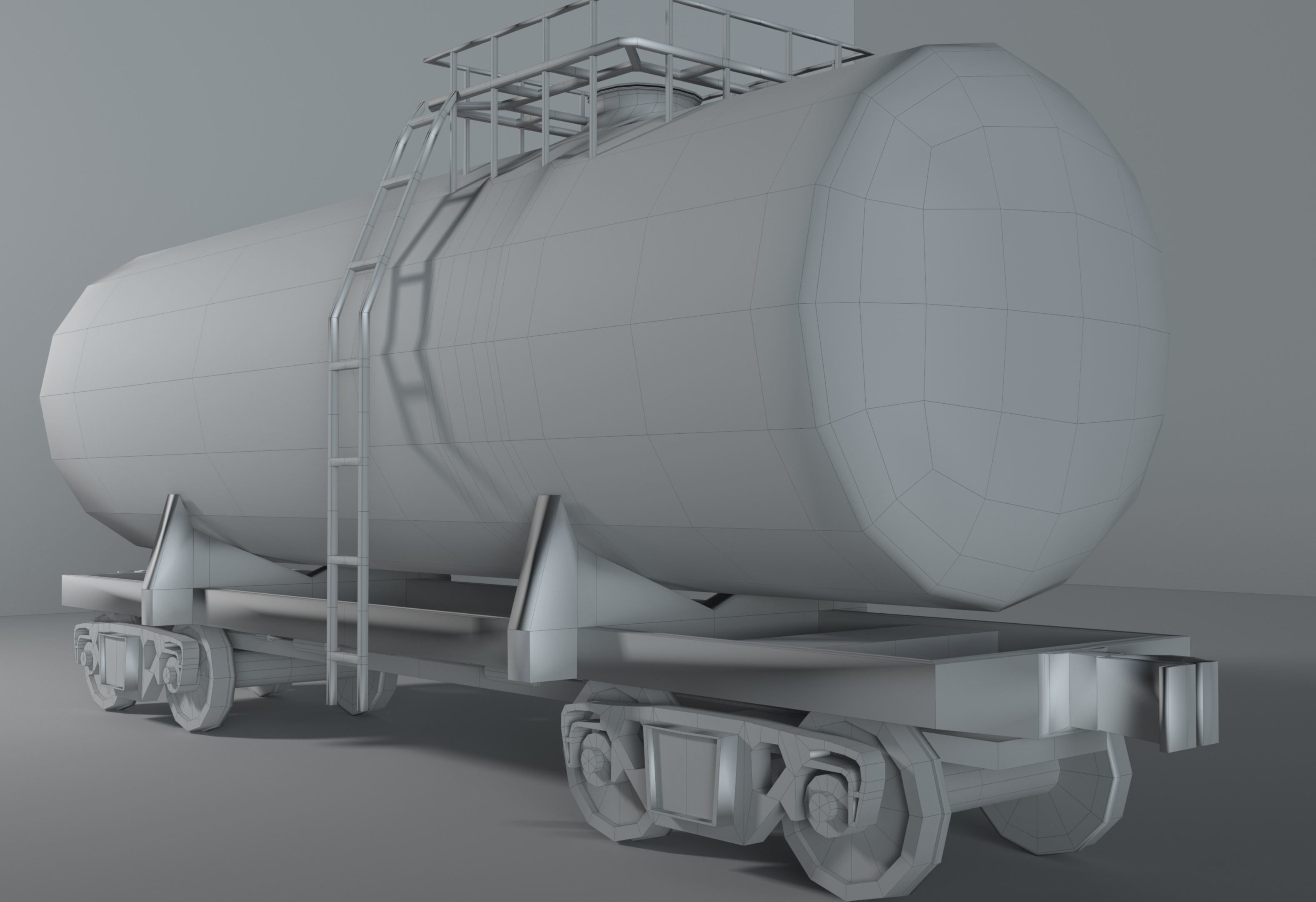 3D model 3D methanol tank low poly model VR / AR / low-poly | CGTrader