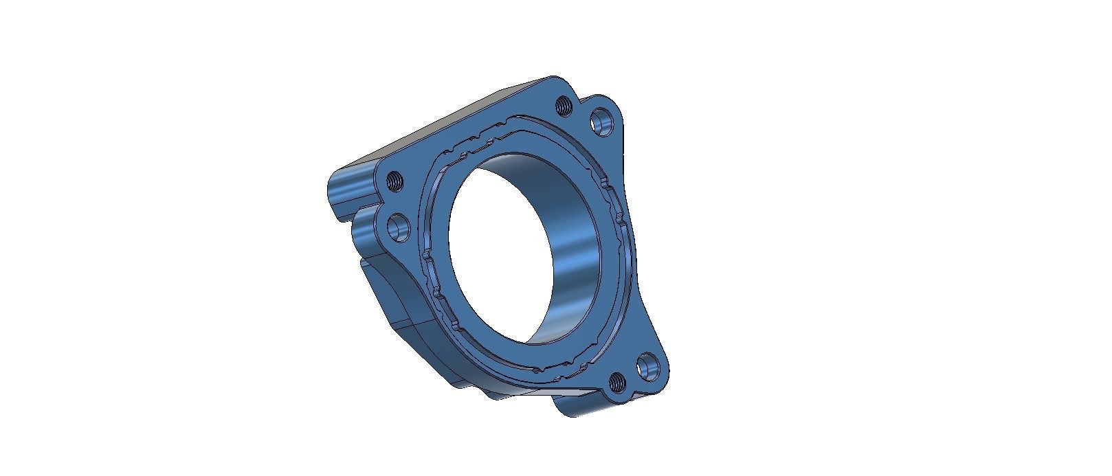 Intake Manifold Flange 1 9TDI 3D model 3D printable | CGTrader