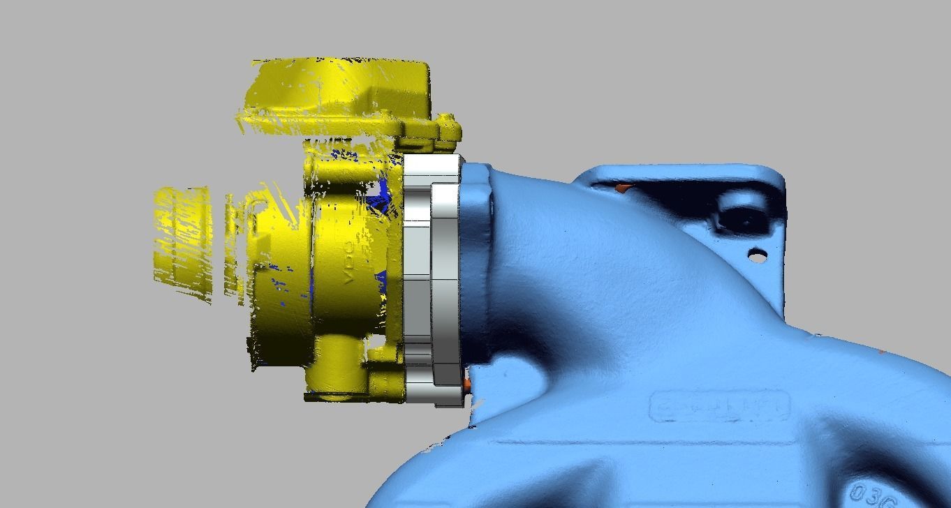 Intake Manifold Flange 1 9TDI 3D model 3D printable | CGTrader