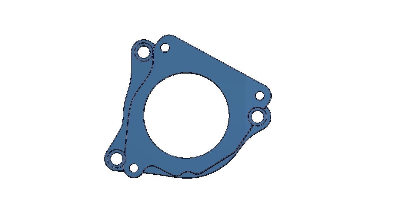 Intake Manifold Flange 1 9TDI 3D model 3D printable | CGTrader