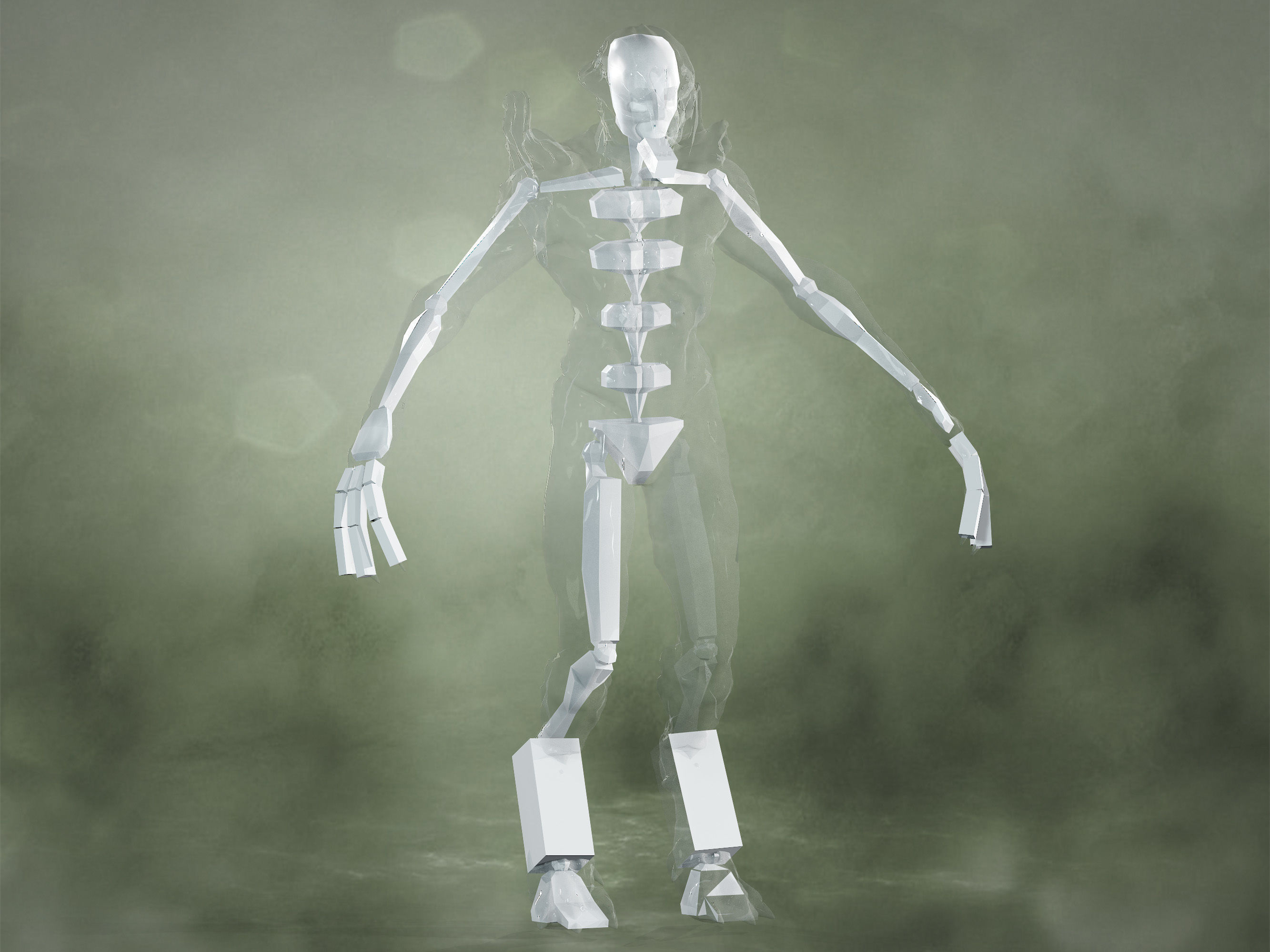 3D model River Ghost from Predators VR / AR / low-poly rigged | CGTrader