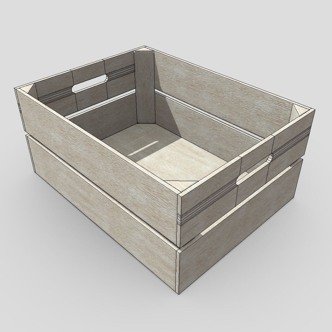 CC0 - Crate 4 wooden free VR / AR / low-poly 3D model | CGTrader