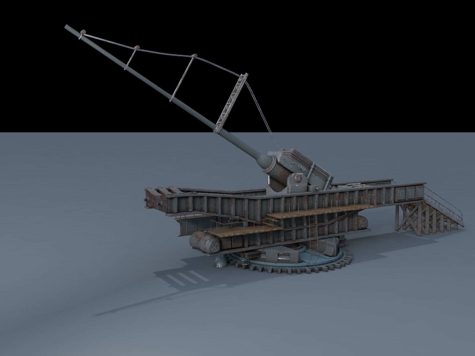 Paris Gun 1918 3D model | CGTrader