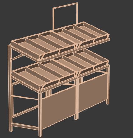 3D model Stall models VR / AR / low-poly | CGTrader