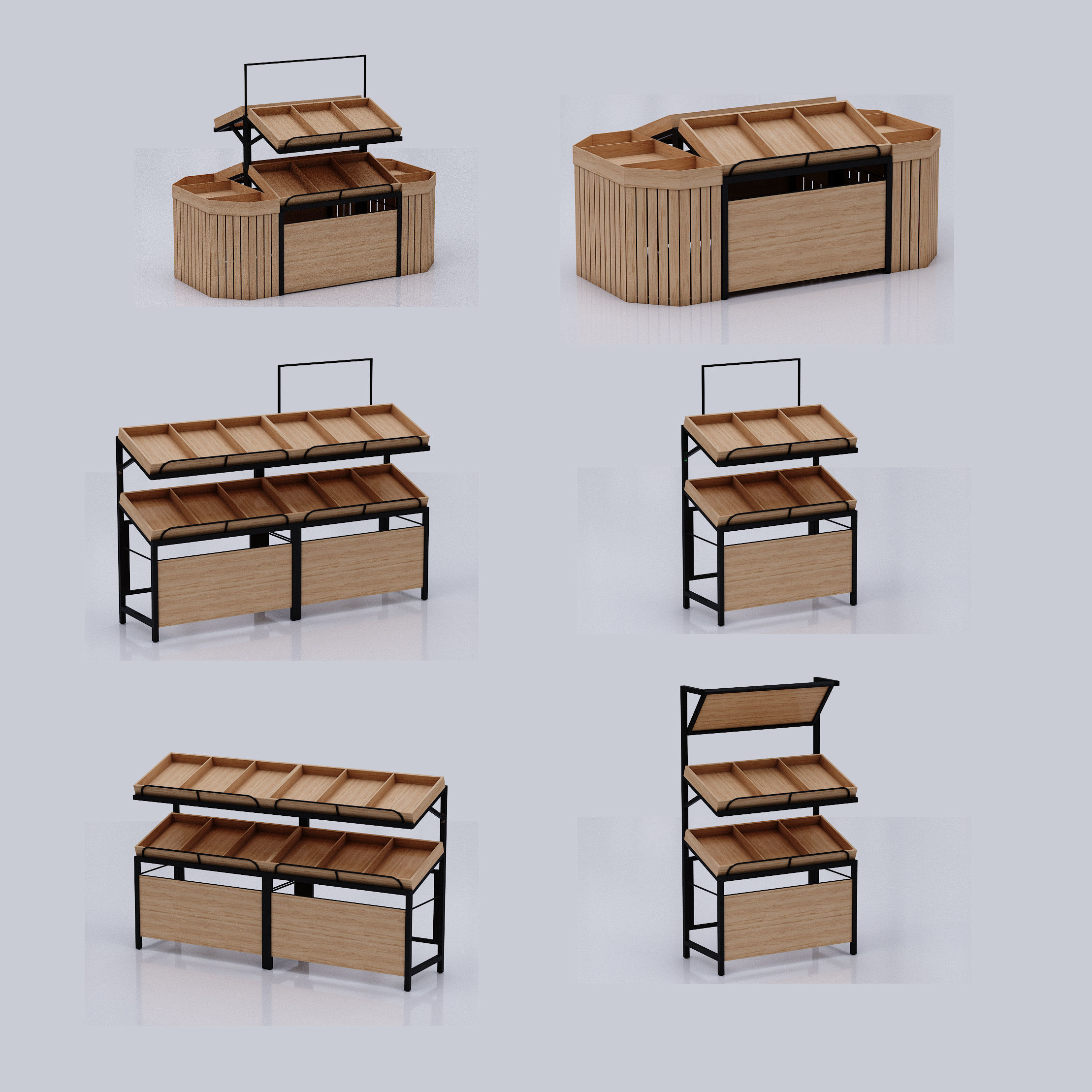 3D model Stall models VR / AR / low-poly | CGTrader