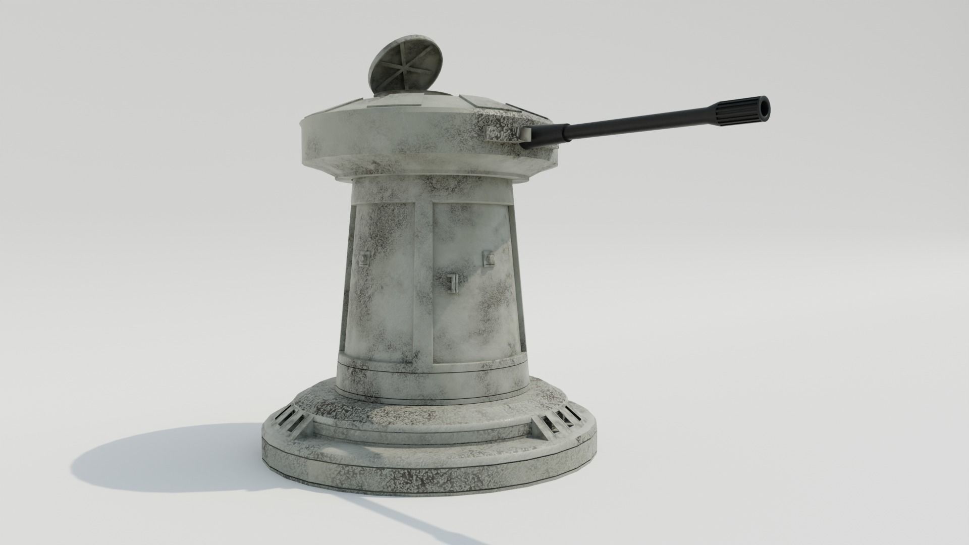 3D model DF9 Turret VR / AR / low-poly | CGTrader