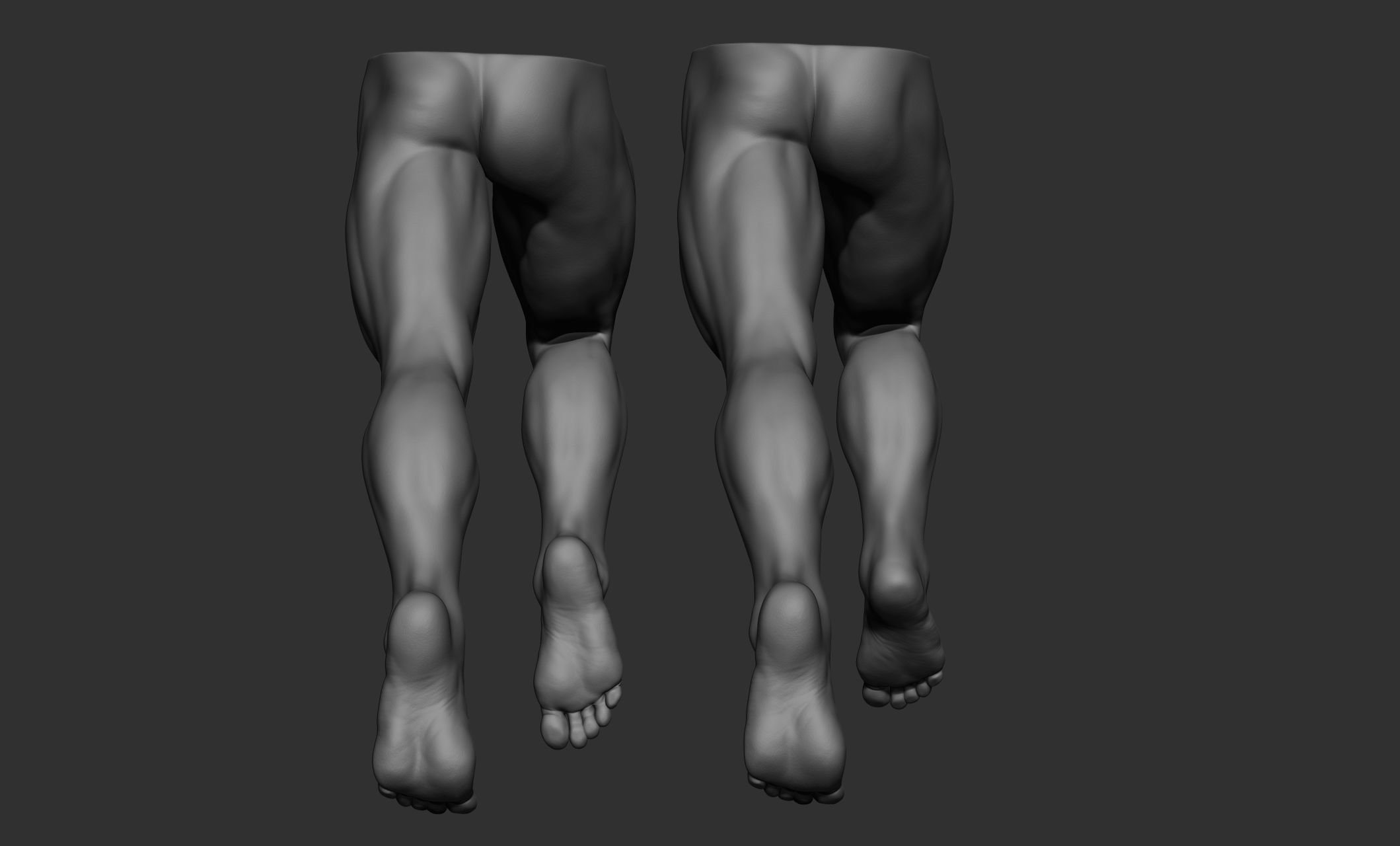26 Male leg poses 3D model | CGTrader