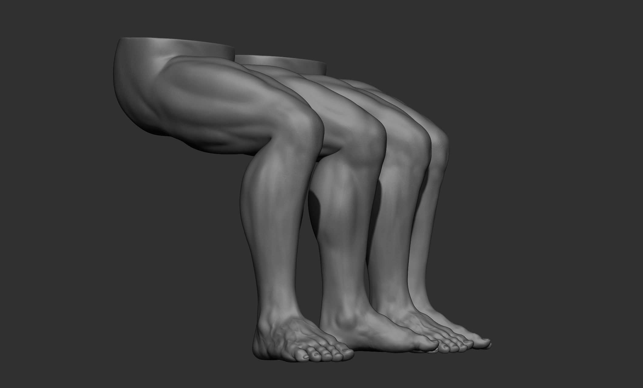 26 Male leg poses 3D model | CGTrader