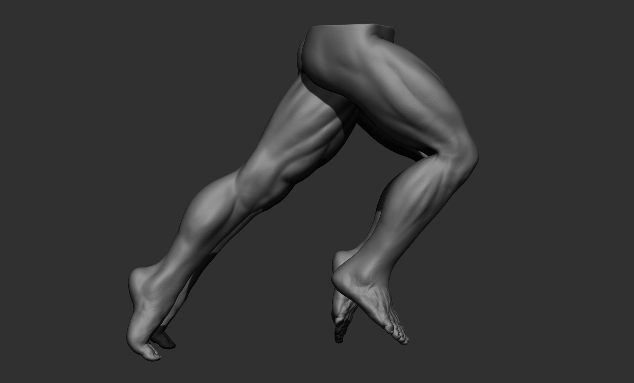 26 Male leg poses 3D model | CGTrader