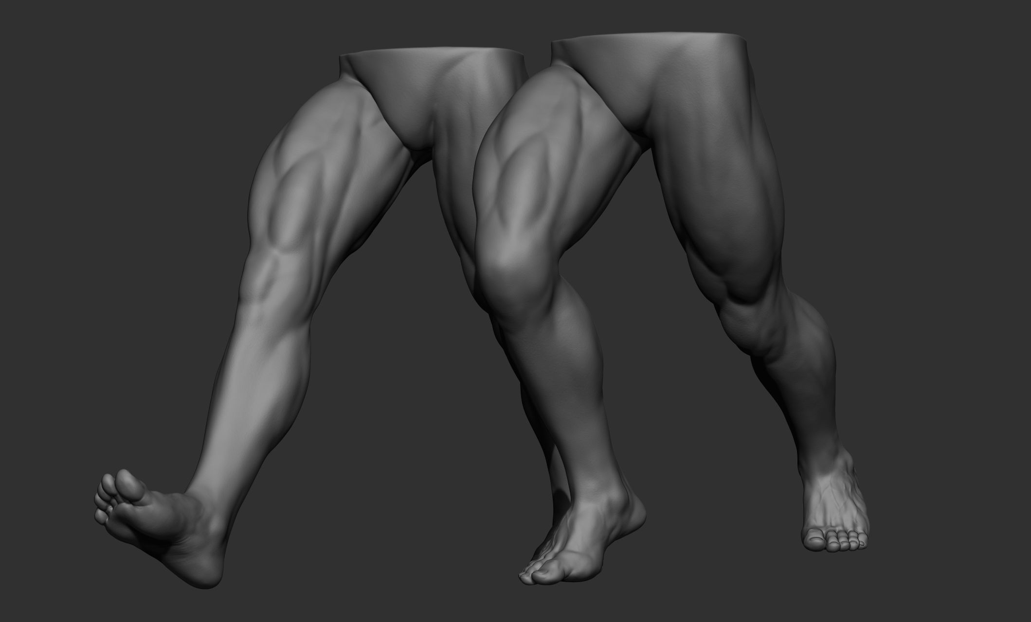 26 Male leg poses 3D model | CGTrader