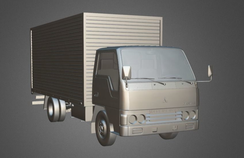 Mitsubishi Fuso Canter free 3D model | CGTrader