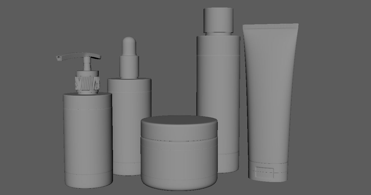 Skin Care Products 3D model | CGTrader