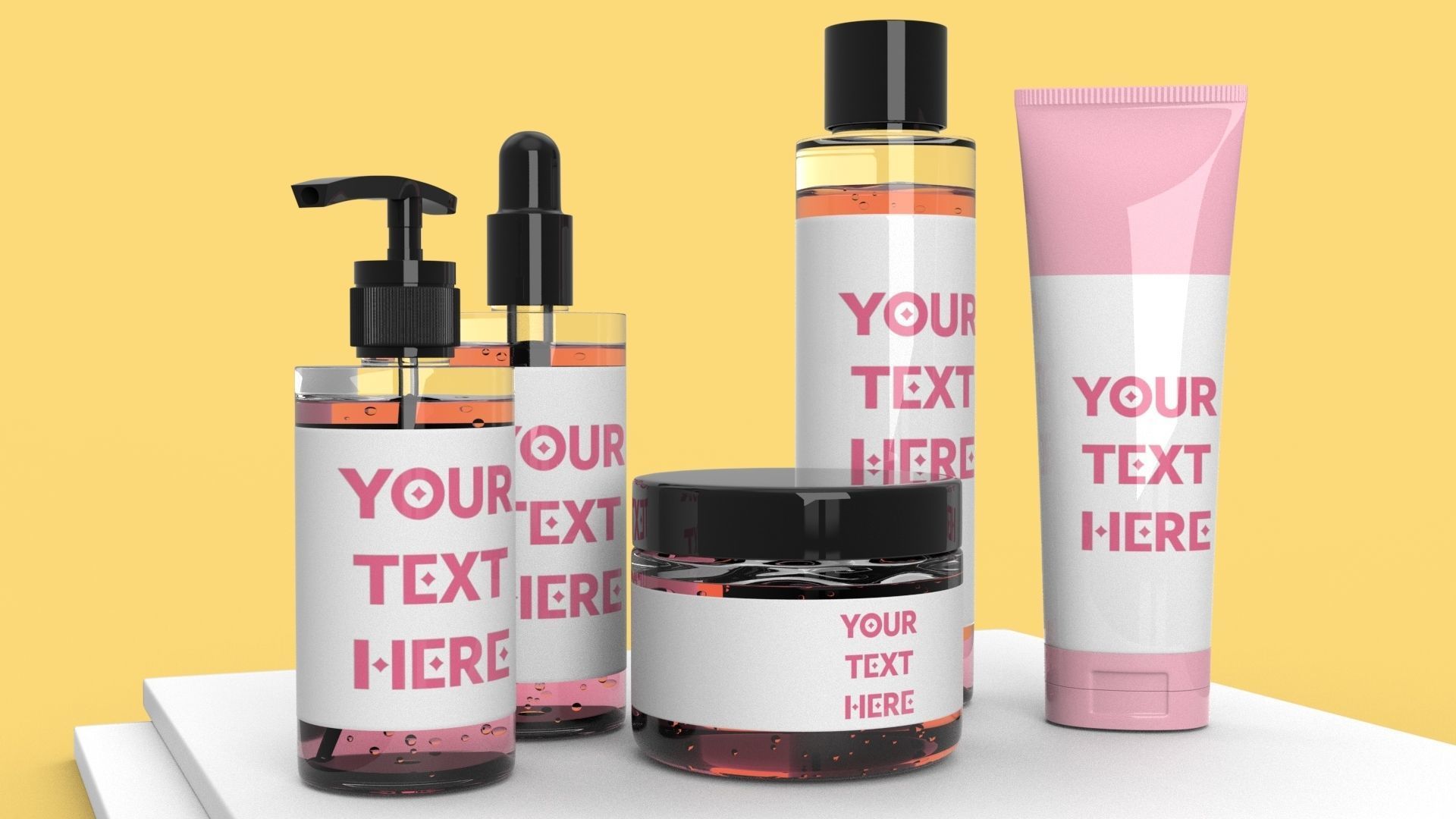 Skin Care Products 3D model | CGTrader