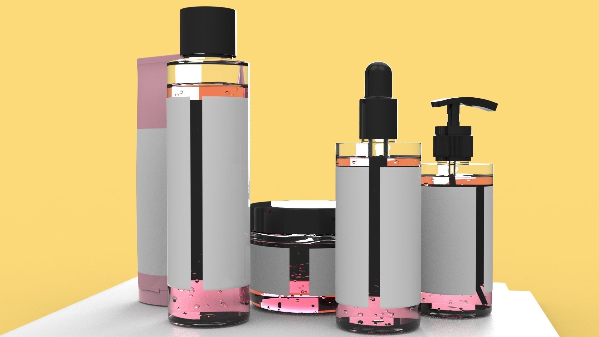 Skin Care Products 3D model | CGTrader