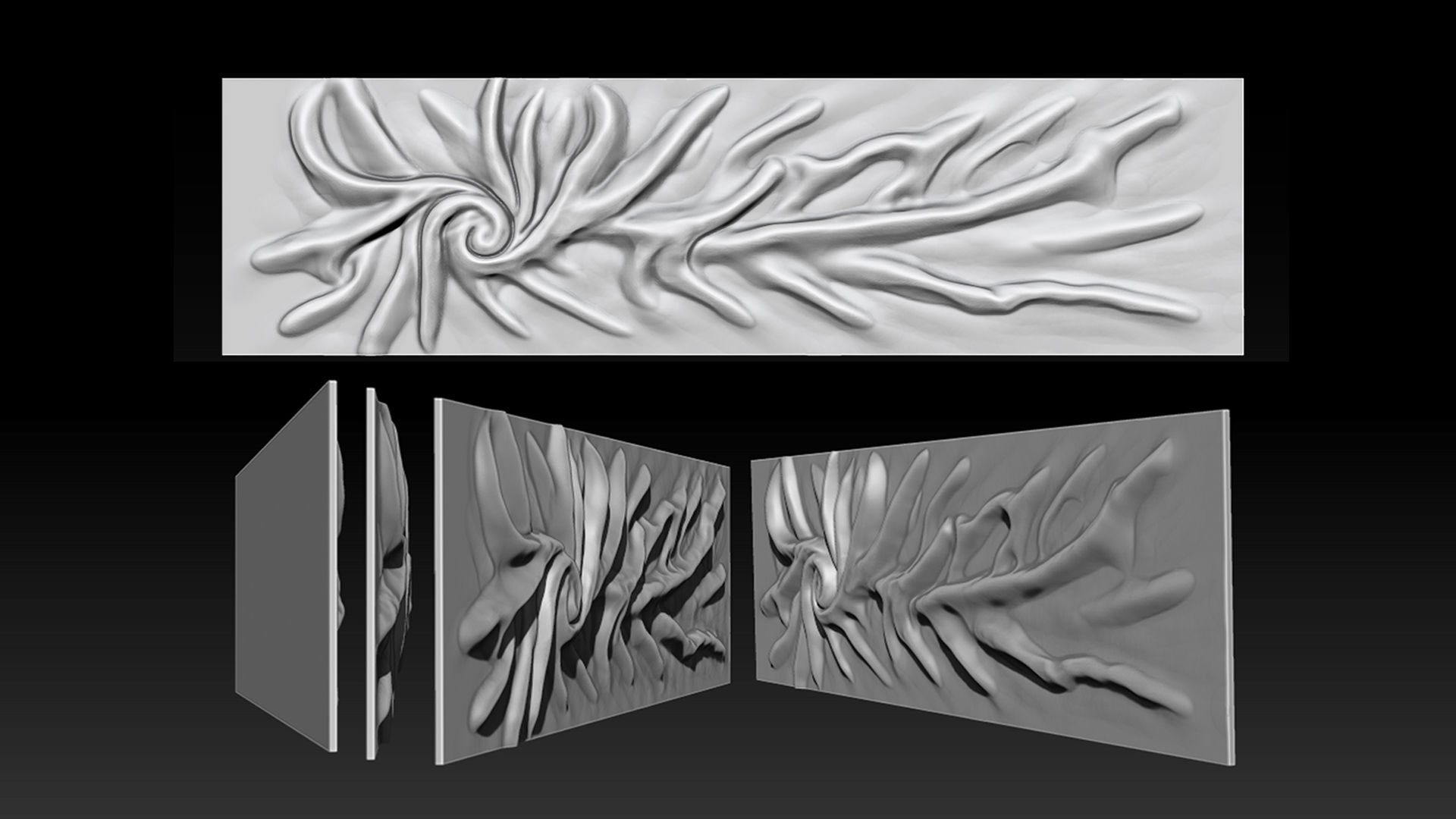 Relief carving model for CNC router 3D model 3D printable | CGTrader