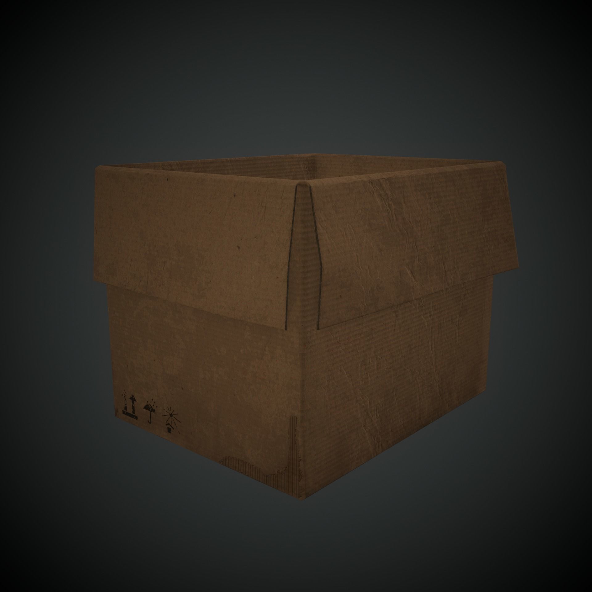 3D model Cardboard Box low poly gameready VR / AR / low-poly | CGTrader