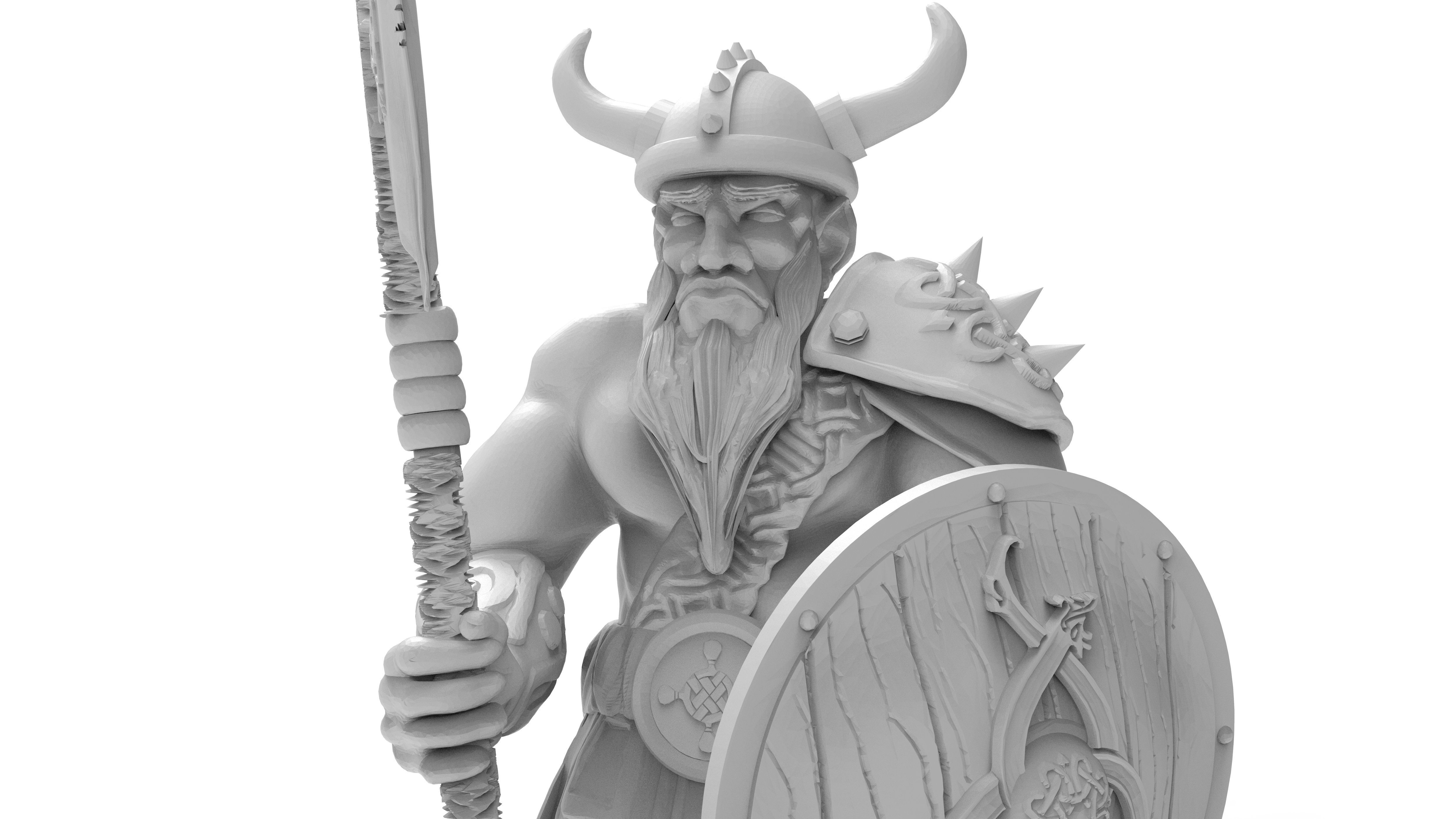 Viking Warrior 3D model 3D printable | CGTrader
