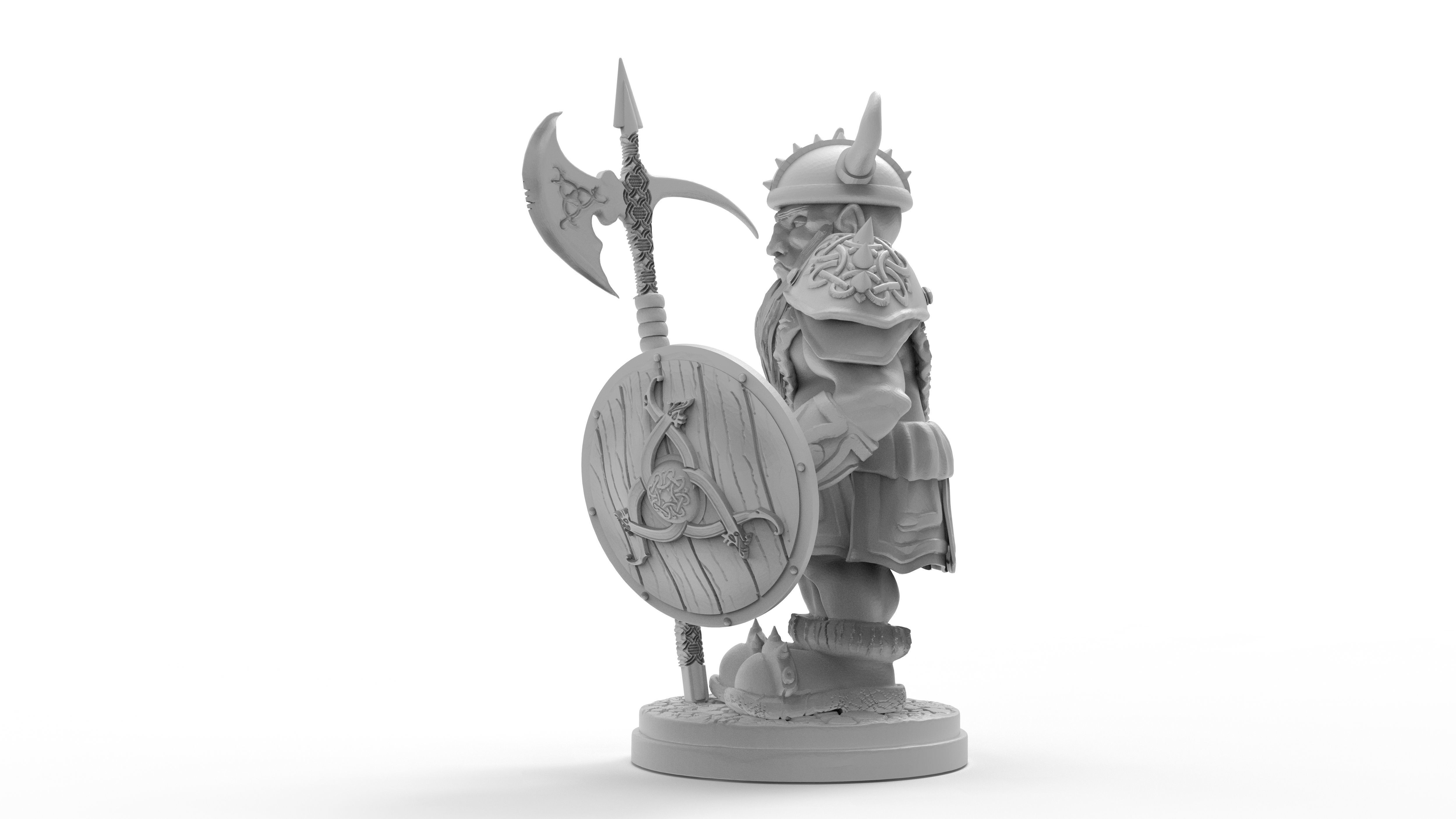 Viking Warrior 3D model 3D printable | CGTrader