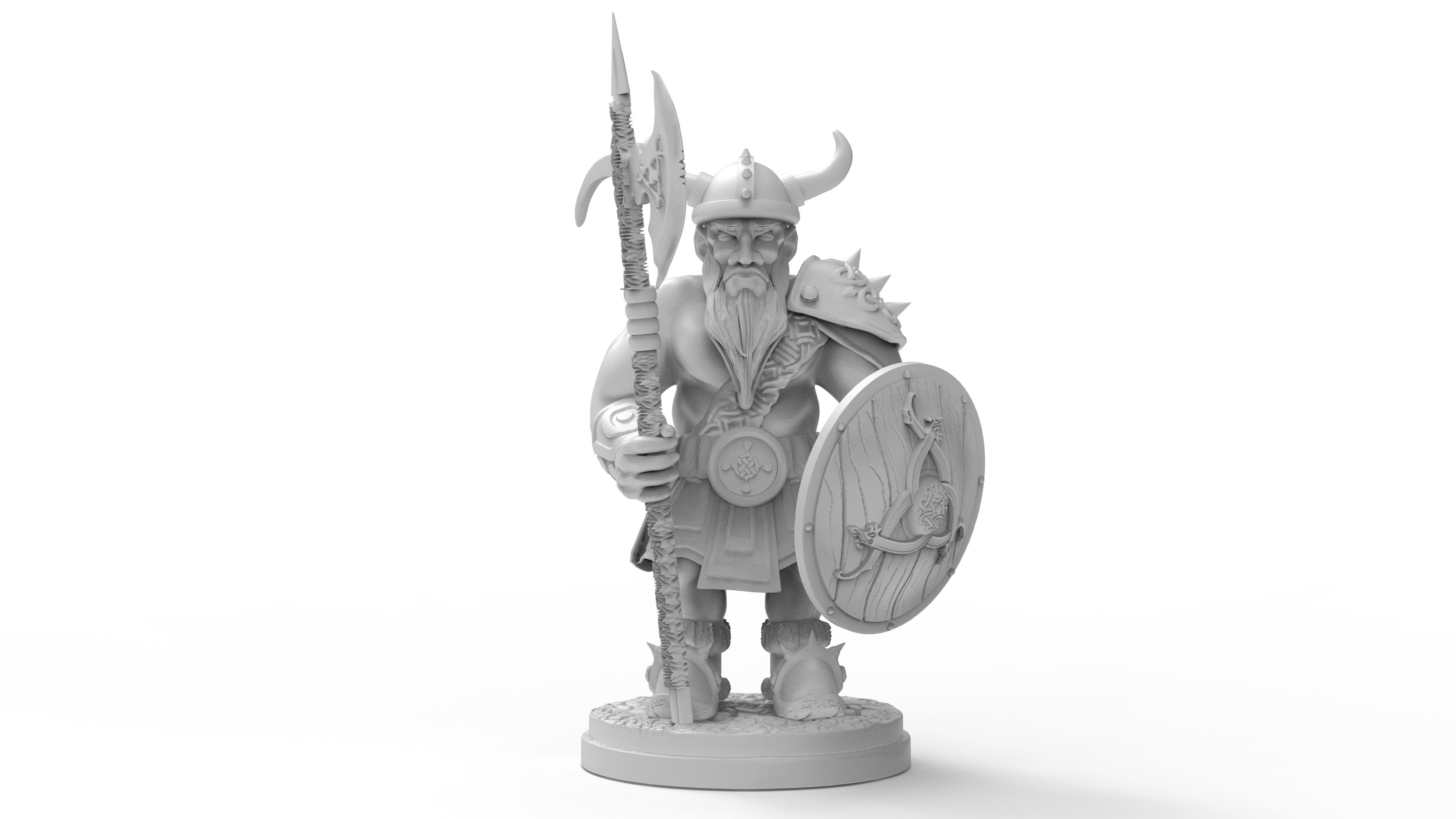 Viking Warrior 3D model 3D printable | CGTrader