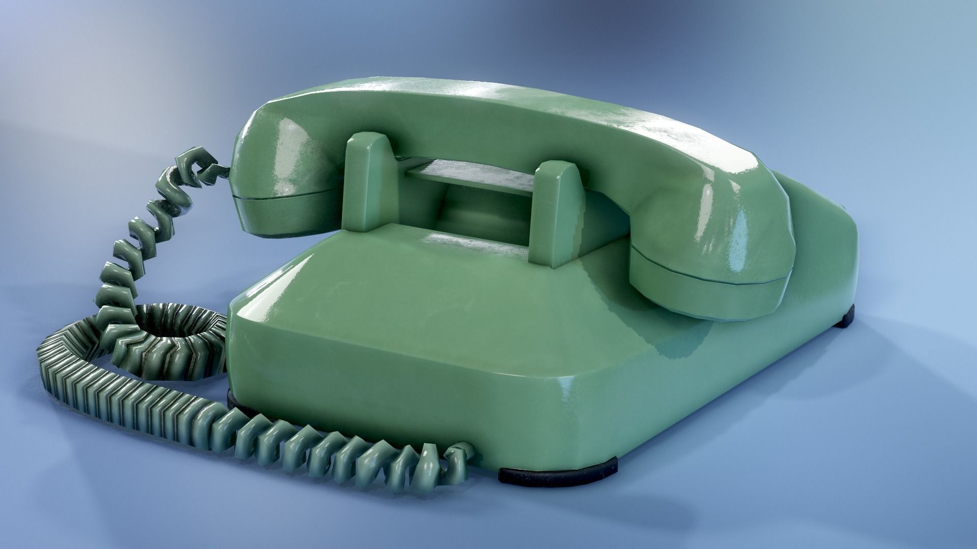 3D model Rotary phone VR / AR / low-poly | CGTrader