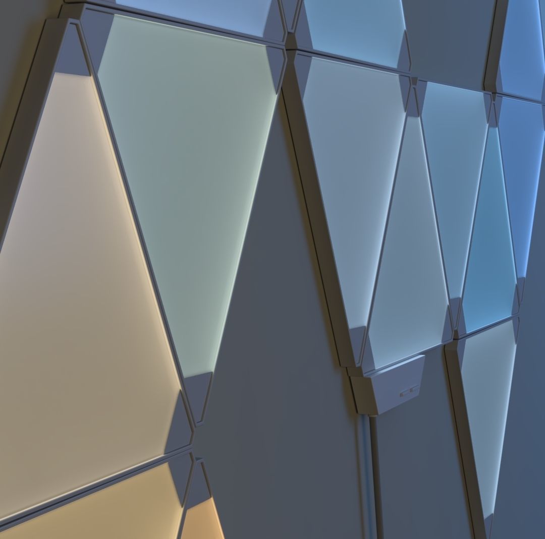 LED gaming light panels free 3D model | CGTrader