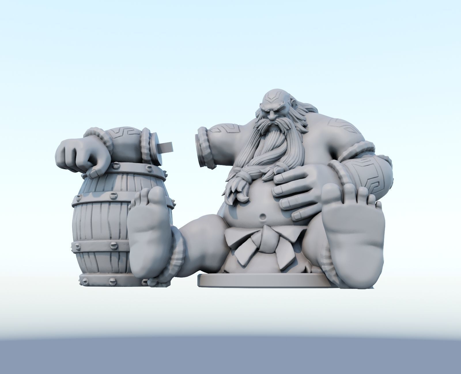 gragas League of Legends 3D print model 3D model 3D printable | CGTrader