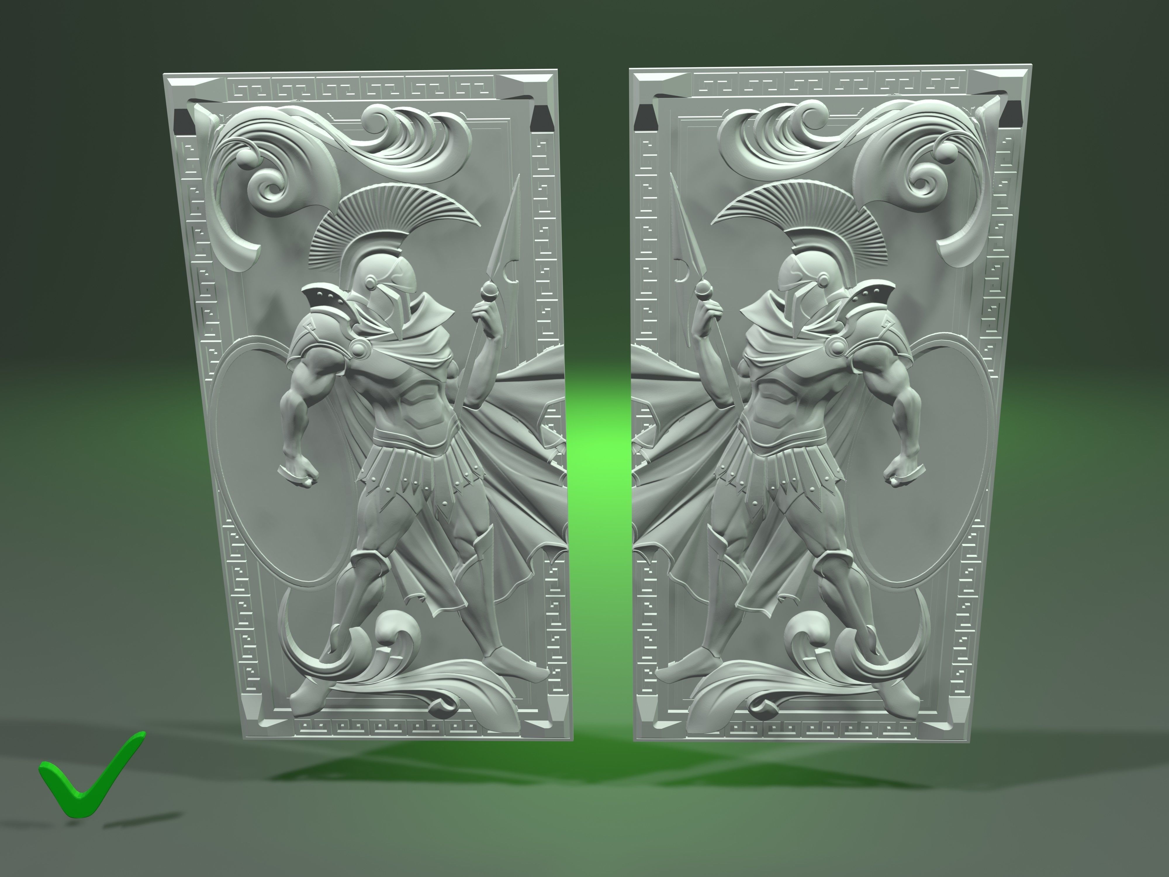 Game backgammon roman for CNC milling or 3D Printing 3D model 3D ...